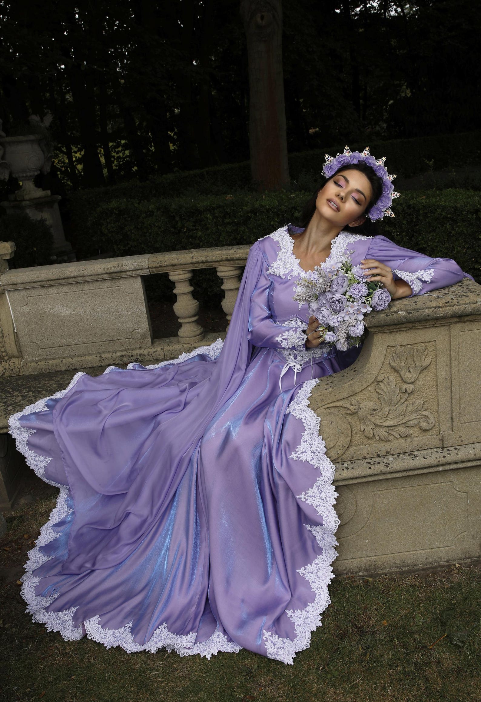Elf Dress Fairy Gown Elvin Outfit Fantasy Costume Wedding Renfair ...