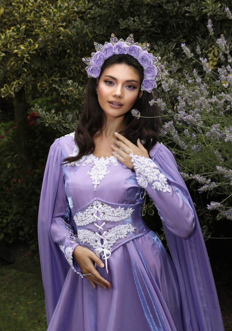 Elf Dress Fairy Gown Elvin Outfit Fantasy Costume Wedding Renfair ...