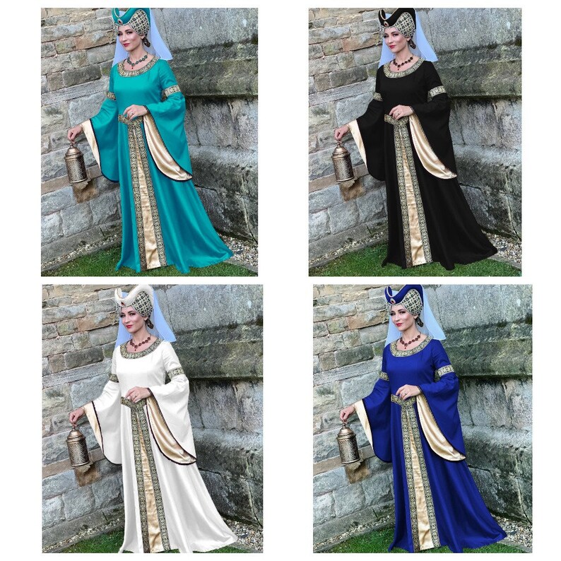 Fantasy Larp Medieval Dress/renaissance Princess/burgundy Red - Etsy