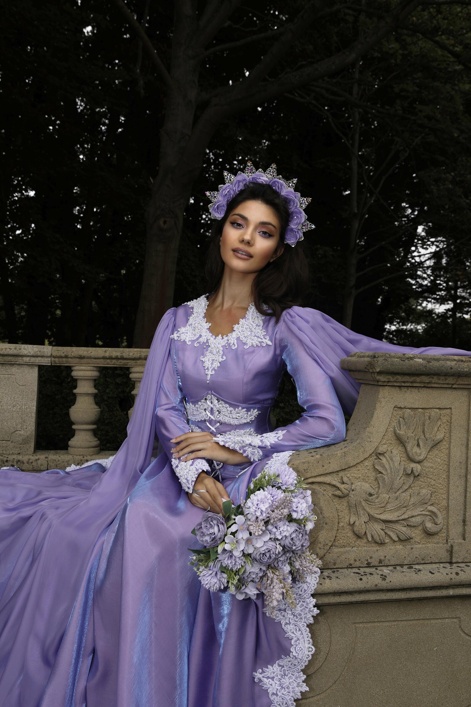 Elf Dress Fairy Gown Elvin Outfit Fantasy Costume Wedding Renfair ...