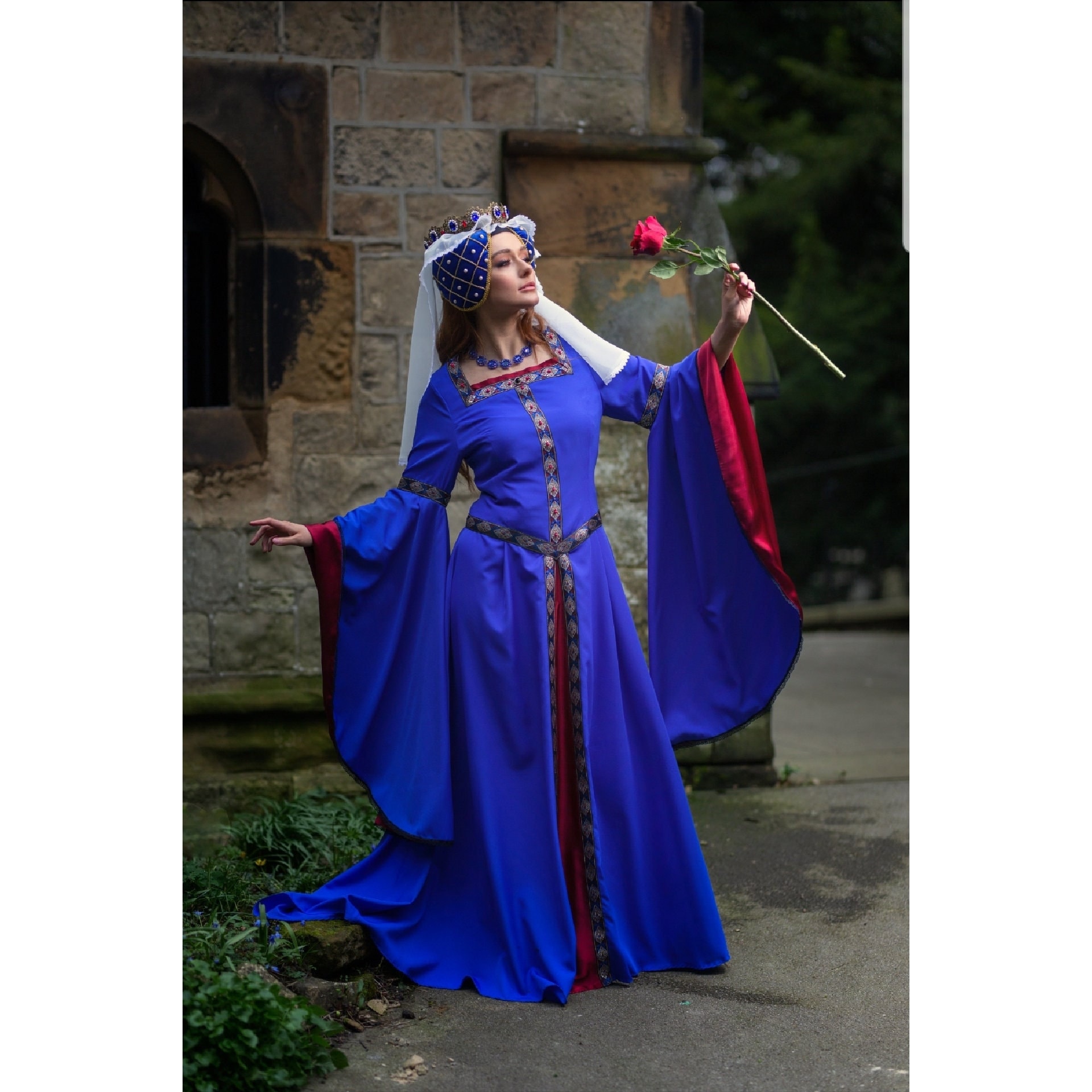 Blue Medieval Princess Dresses