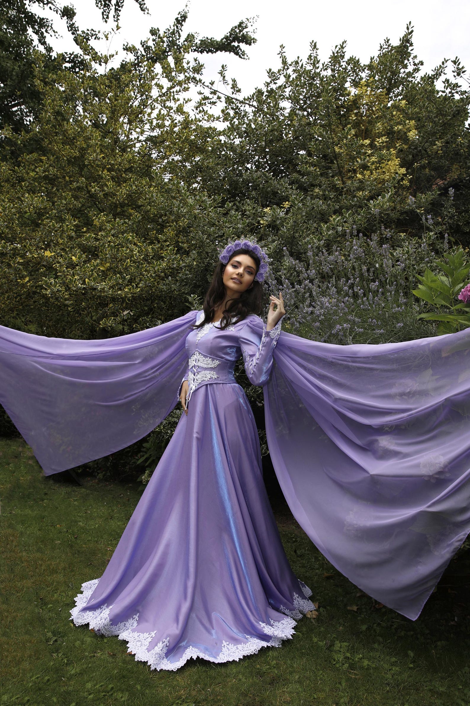 Elf Dress Fairy Gown Elvin Outfit Fantasy Costume Wedding Renfair ...