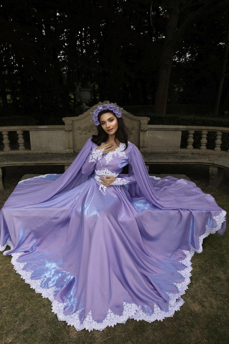 Elf Dress Fairy Gown Elvin Outfit Fantasy Costume Wedding Renfair ...