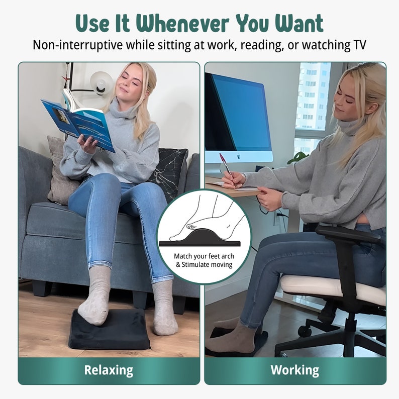 Activework 2-in-1 Portable Foot Rest Exerciser - Improve Circulation ...