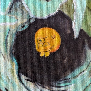 Adventure Time Oil Painting on Canvas - the Lich - Original Handmade ...