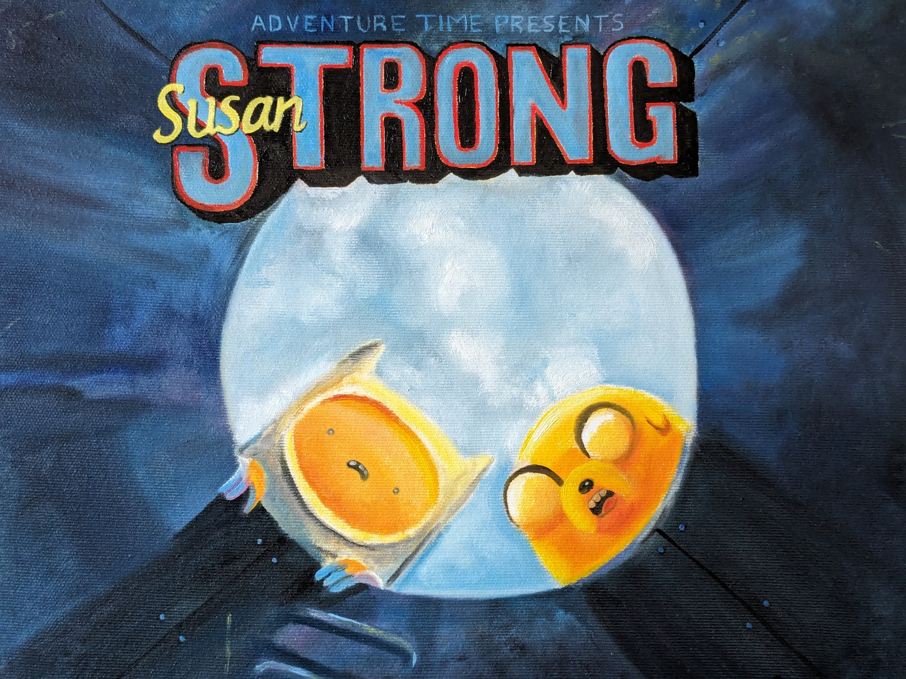 Adventure Time Oil Painting on Canvas Susan Strong Original Handmade - Etsy