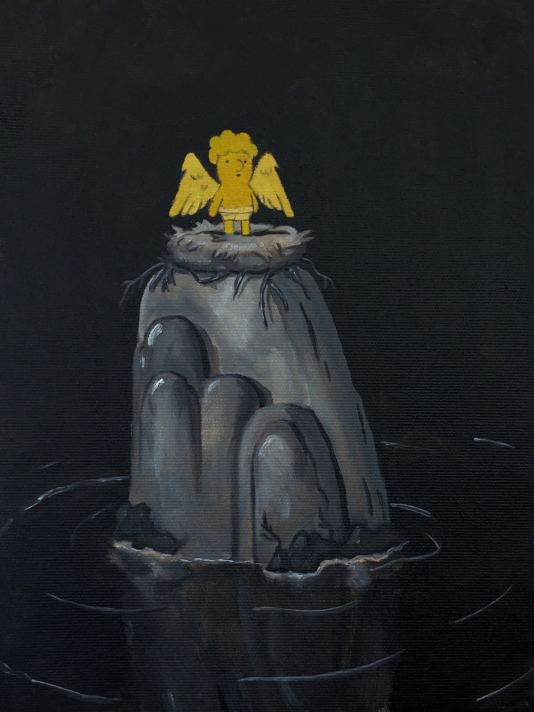 Adventure Time 2 Paintings: Lemonhope Cherub / Golb - Original Handmade ...