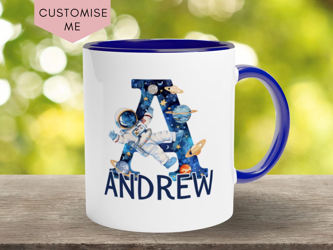 Gift for Son Custom Astronaut Theme Gift Personalized Monogram Gift for ...