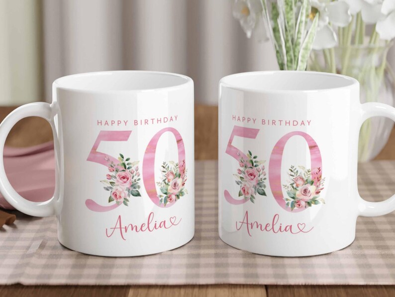 50th Birthday Mug Best Friends 50th Personalized 50th Birthday Gift ...