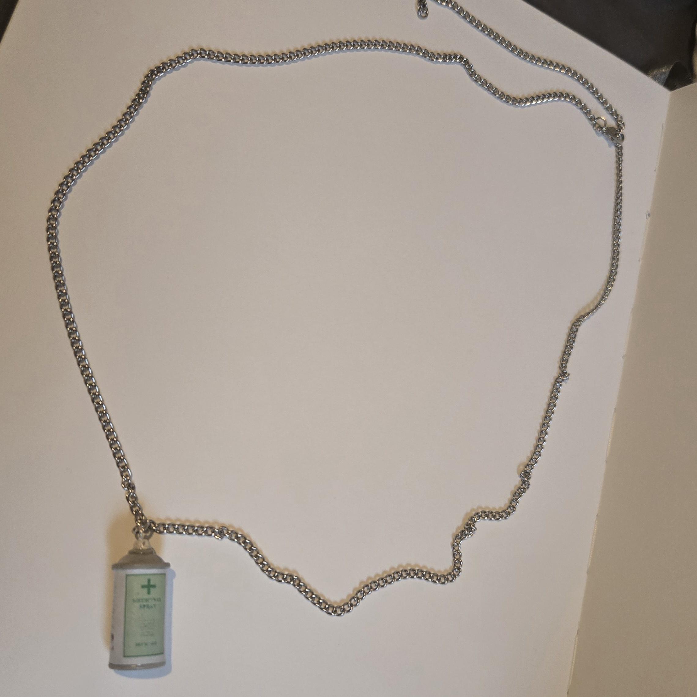 Resident Evil Inspired First Aid Spray Pendant Necklace - Handmade - Etsy