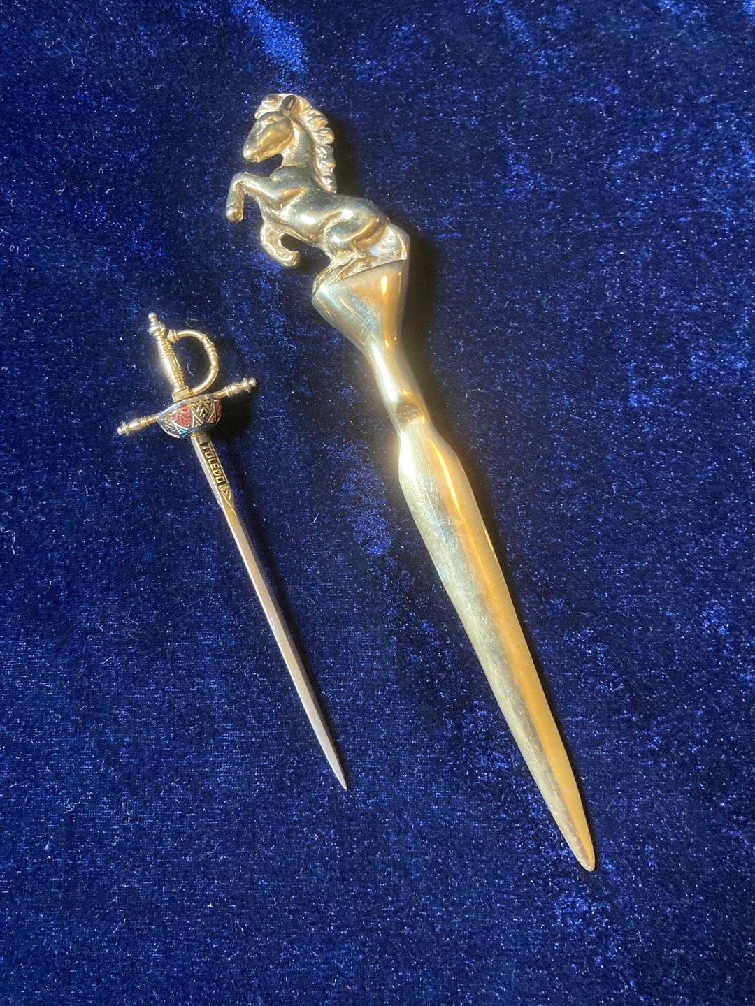 Letter Opener Horse and Toledo Sword Desk Accessories - Etsy