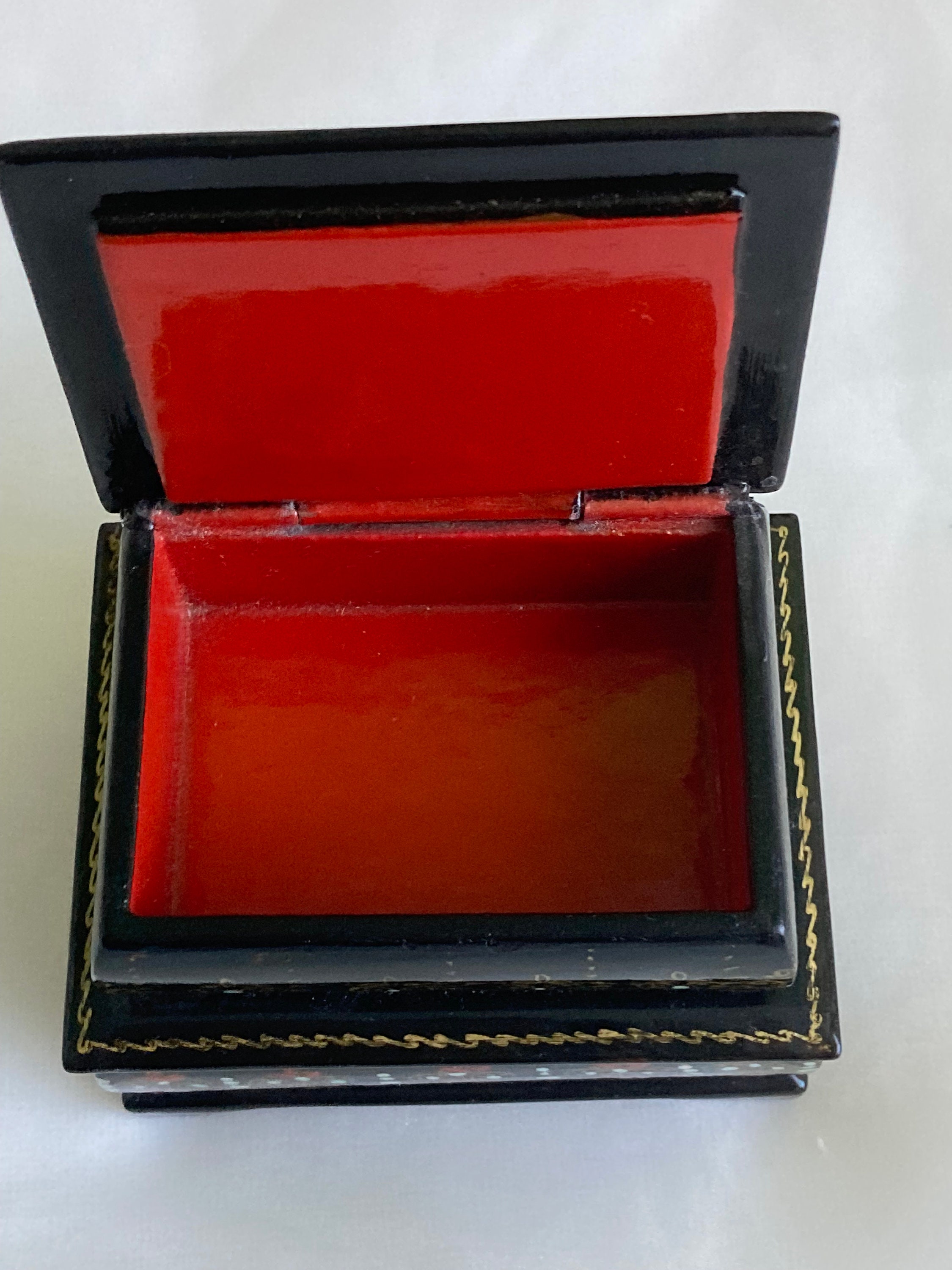 Palekh Lacquer Box prince Ivan and the Grey Wolf Handmade and Hand ...