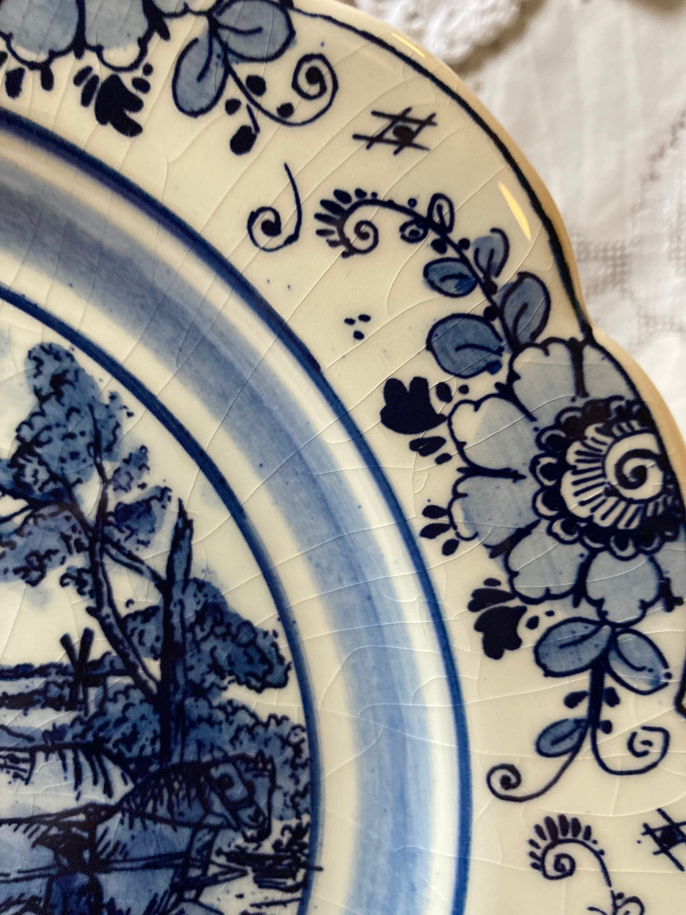 Delfts Blue Wall Sign . Vintage From the 1990s - Etsy