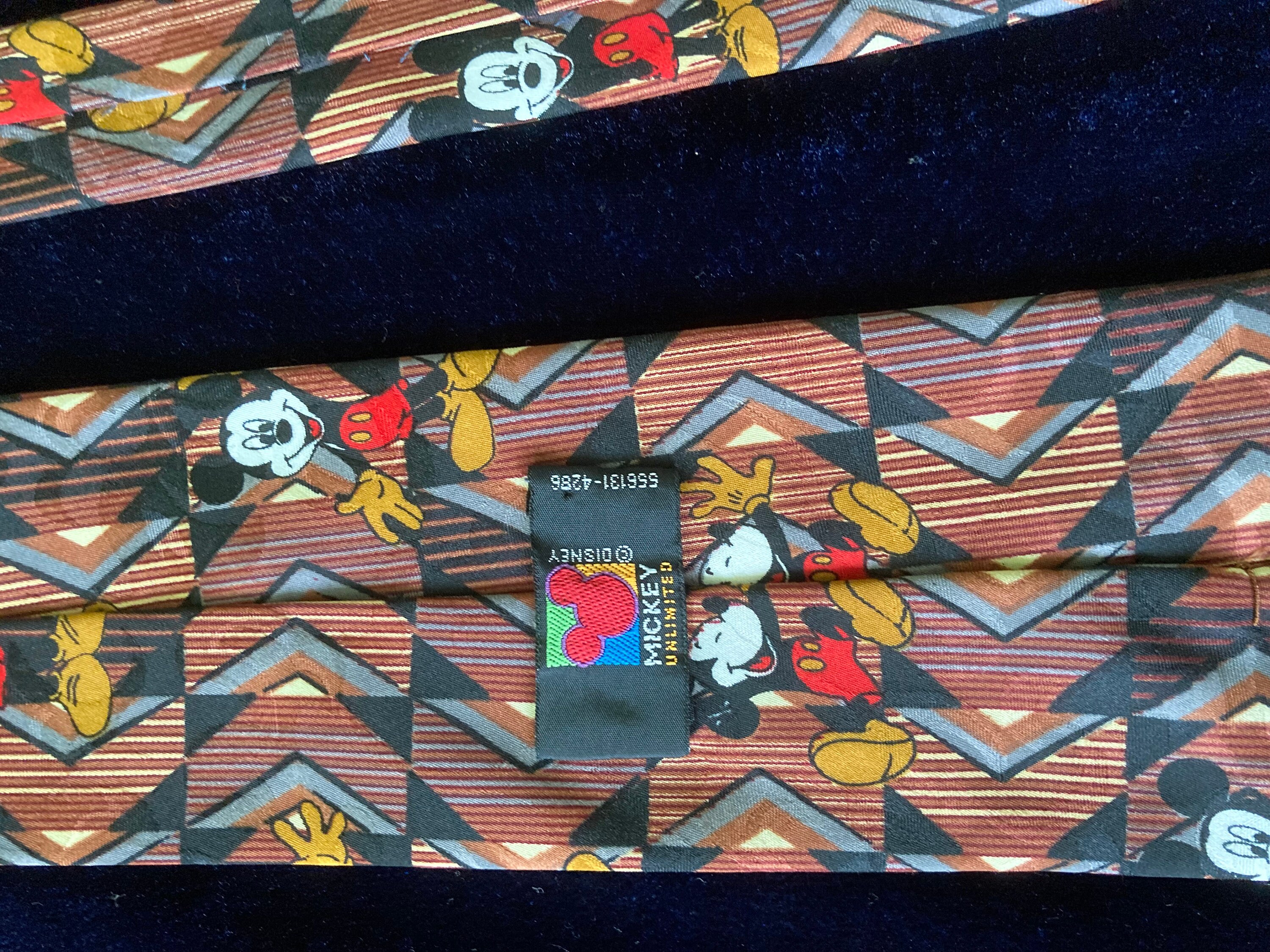 Vintage Walt Disney Mickey Mouse Neck Tie Unlimited 1970 - Etsy