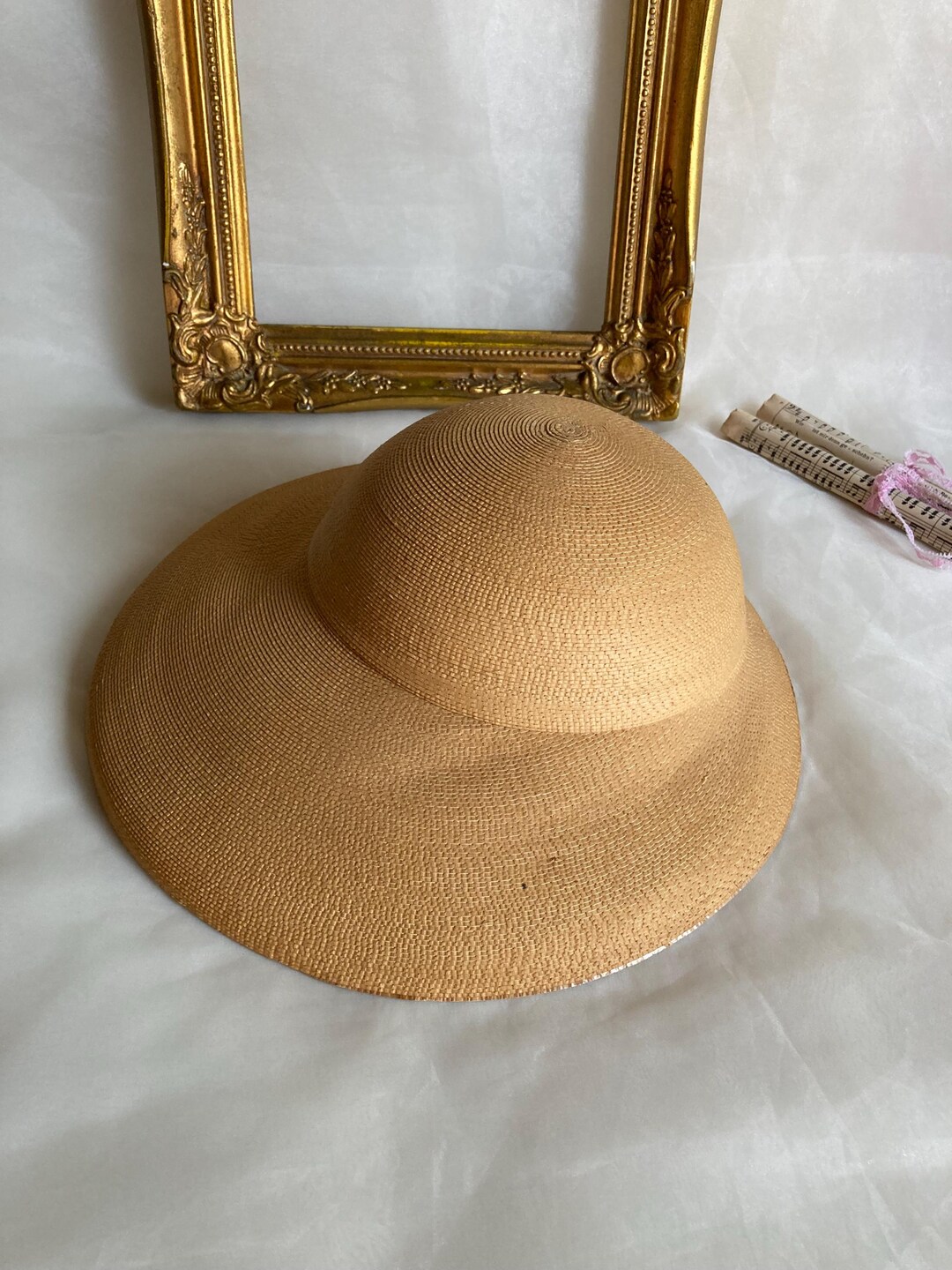 Vintage French Straw Ladies Hat - Etsy