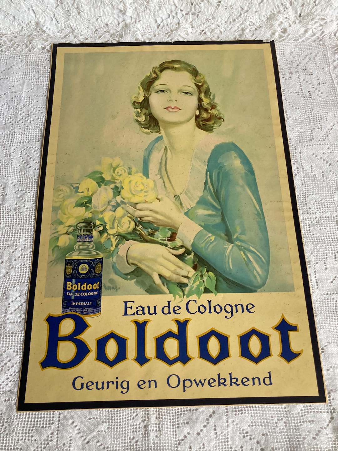 Antique Boldoot Advertising Poster Eau De Cologne 1925 - Etsy