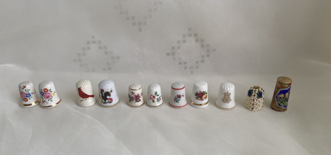 Porcelain Thimbles Collection. Vintage 1945-1990 - Etsy