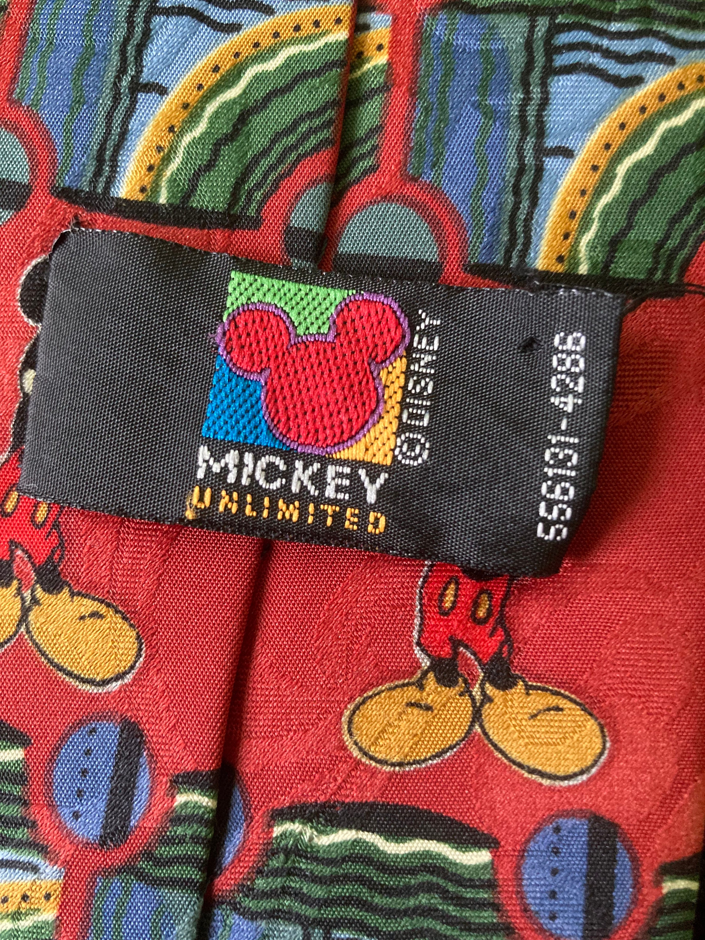 Vintage Walt Disney Mickey Mouse Neck Tie Unlimited 1970 - Etsy