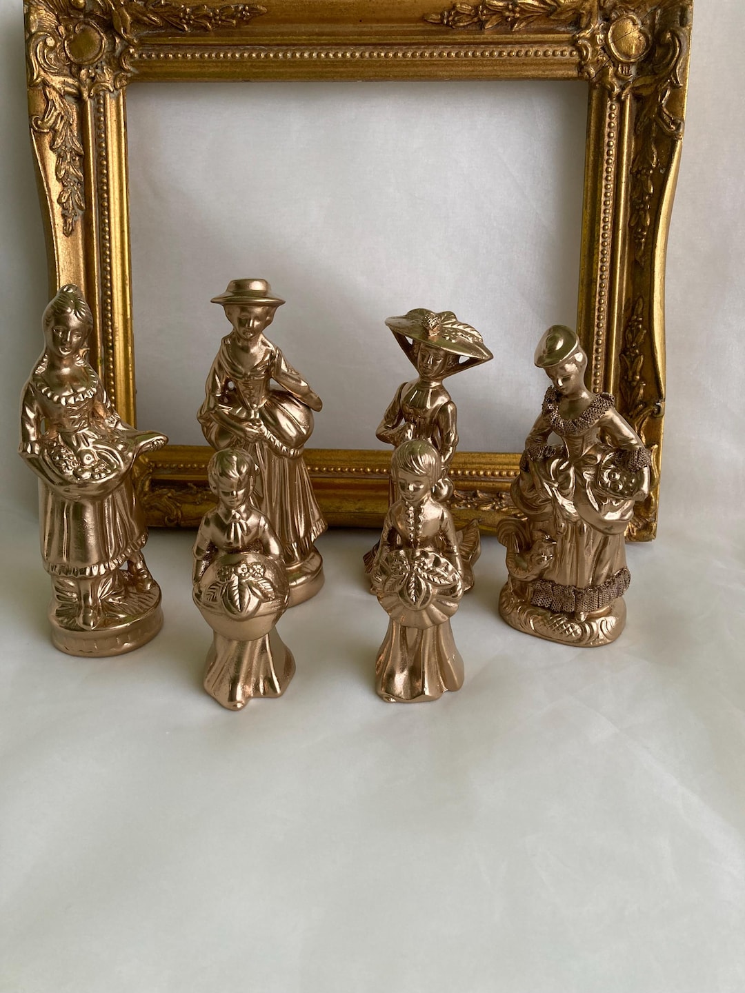 Vintage Collection of Porcelain Statues - Etsy