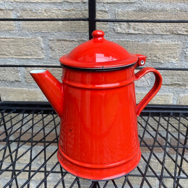 Red Teapot - Etsy
