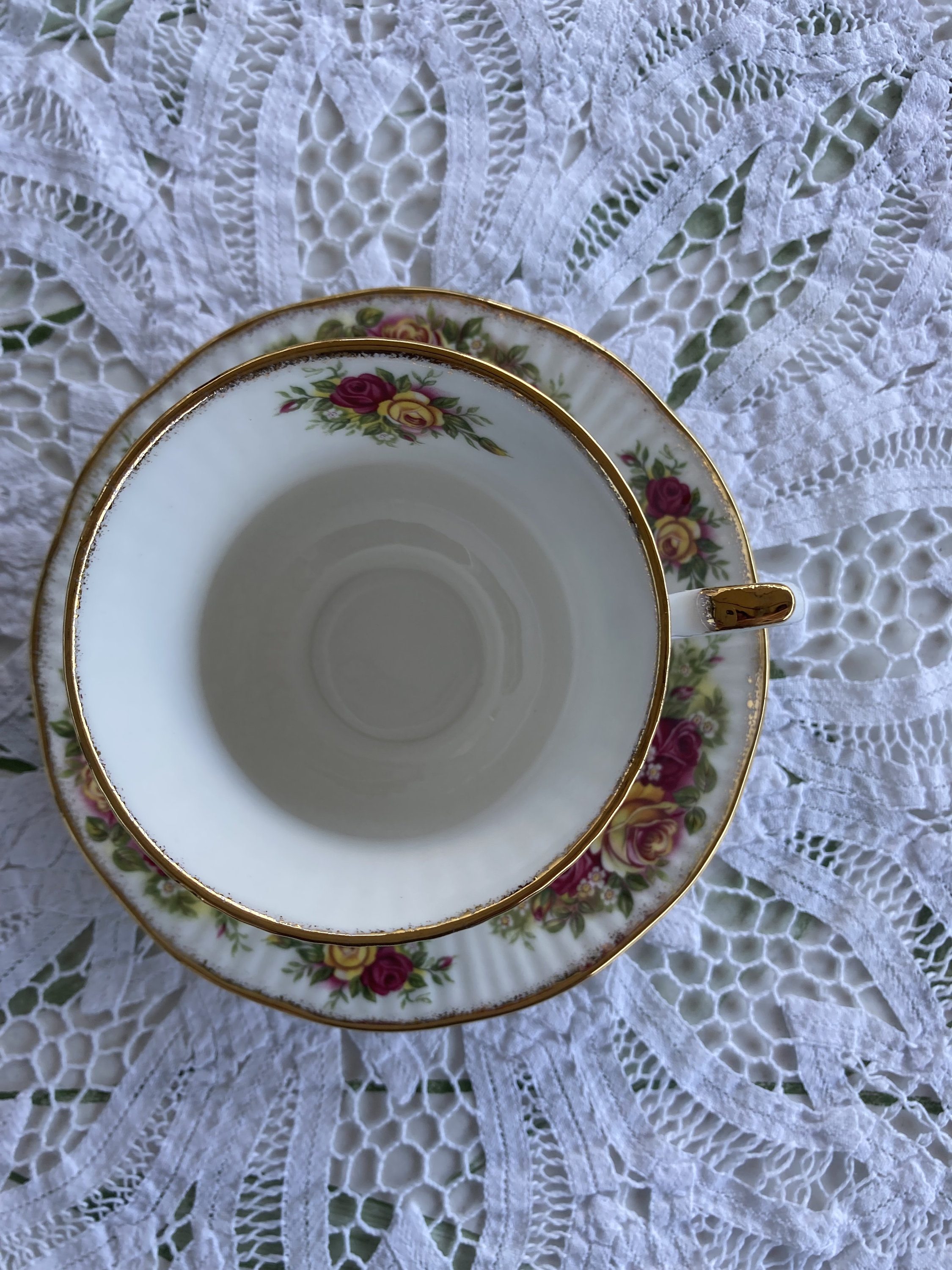 Elizabethan English Garden Cup With Saucer From 1970s England - Etsy