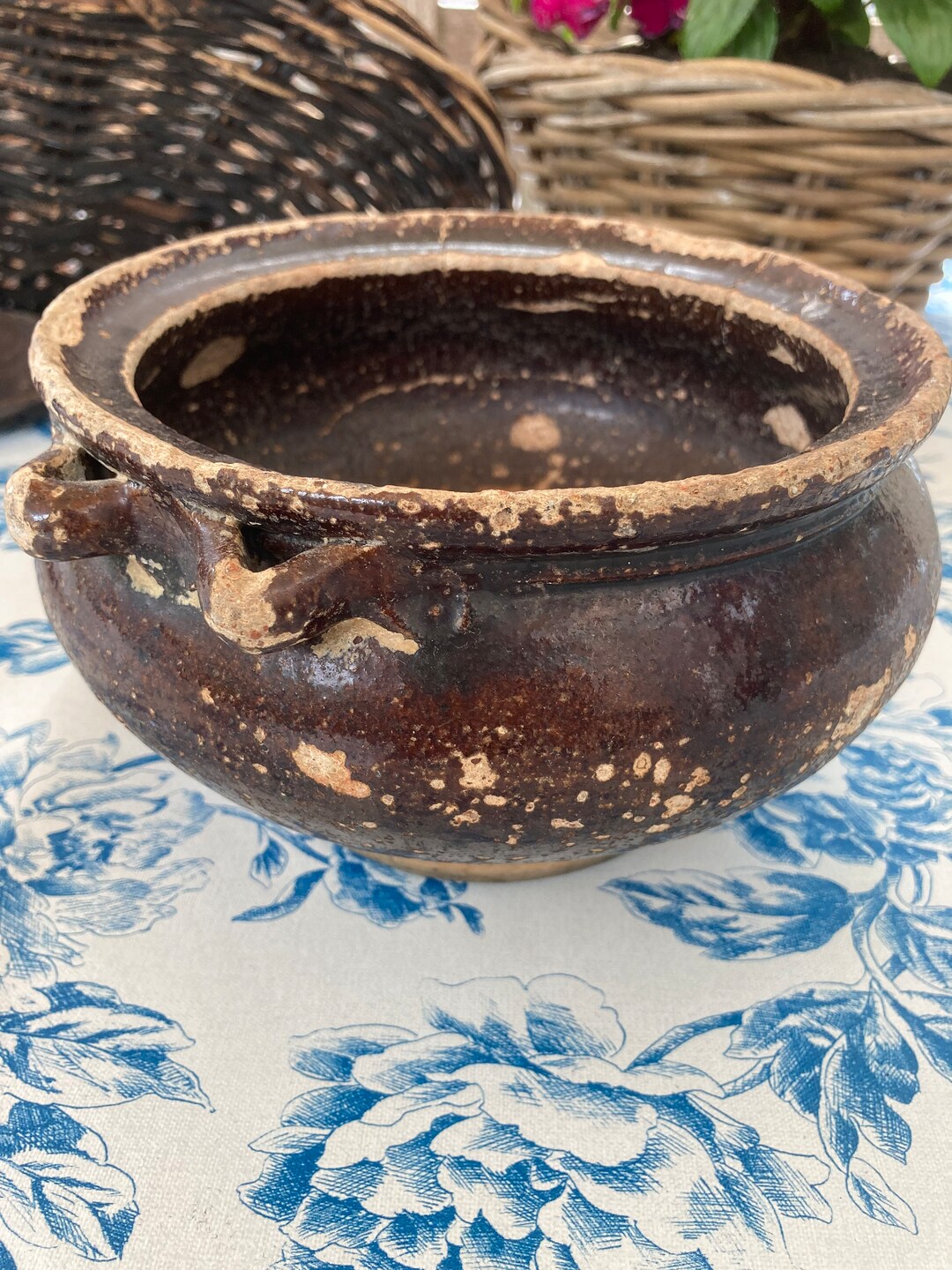 Antique French Pottery Pot. 19th Century - Etsy