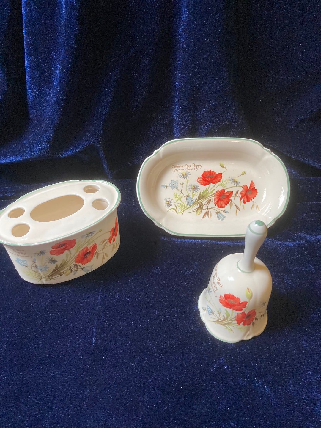 Royal Winton Staffordshire England Bathroom Accessories Plus the Bell ...