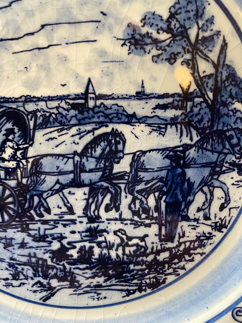 Delfts Blue Wall Sign . Vintage From the 1990s - Etsy