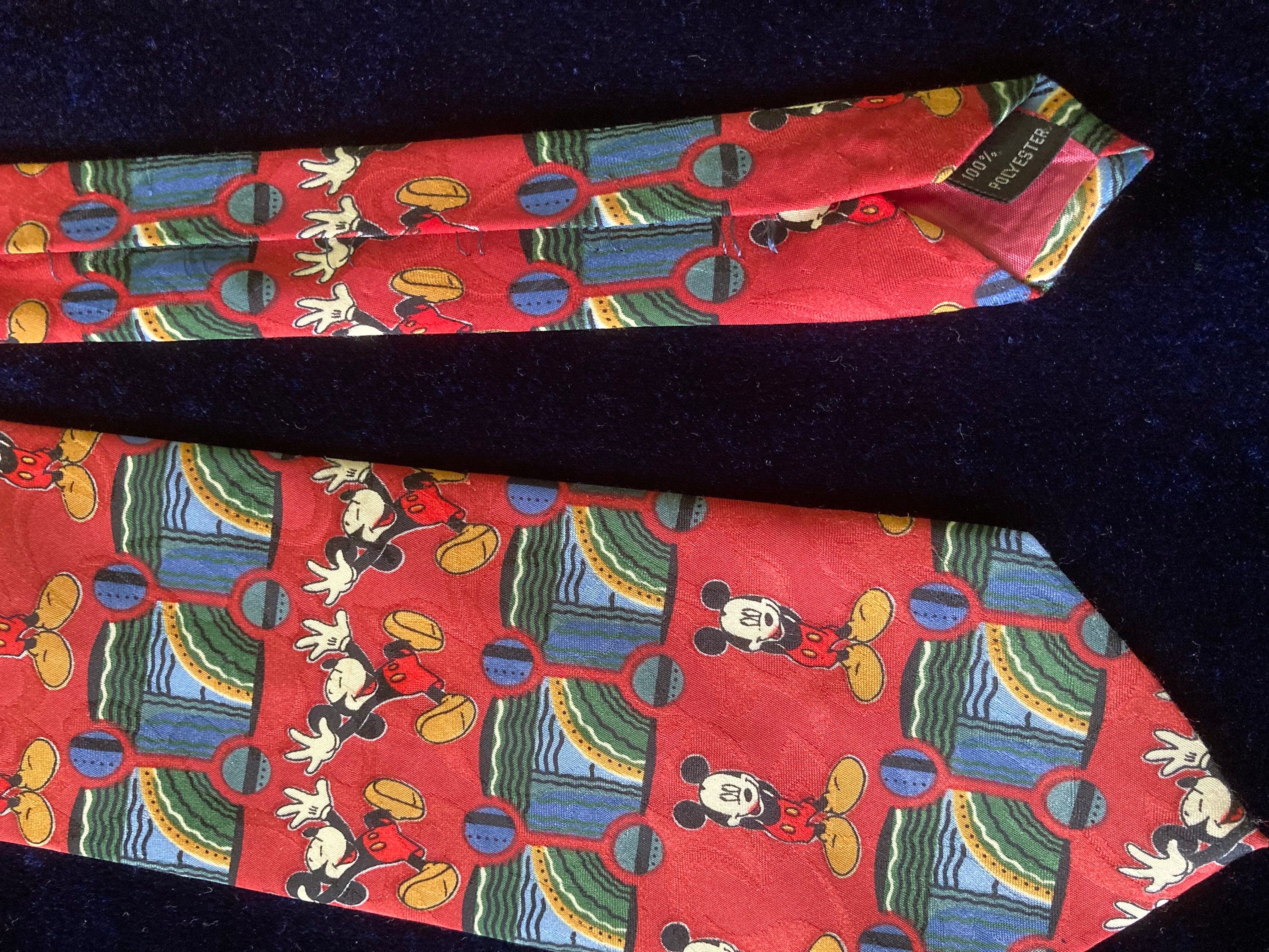 Vintage Walt Disney Mickey Mouse Neck Tie Unlimited 1970 - Etsy