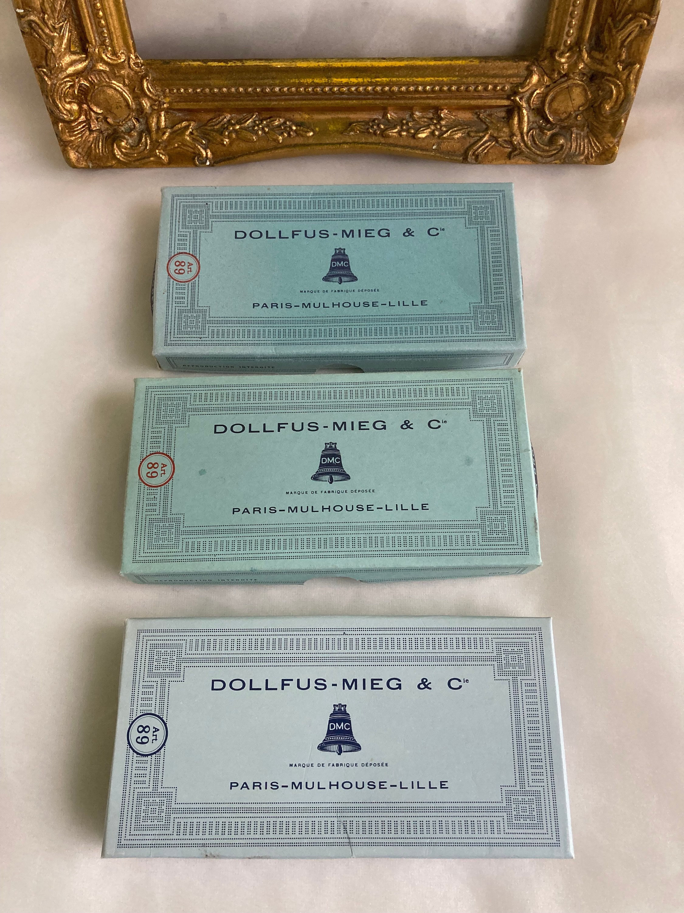 Vintage French DMC Dollfus-mieg & Cie Embroidery Thread3 Boxes - Etsy
