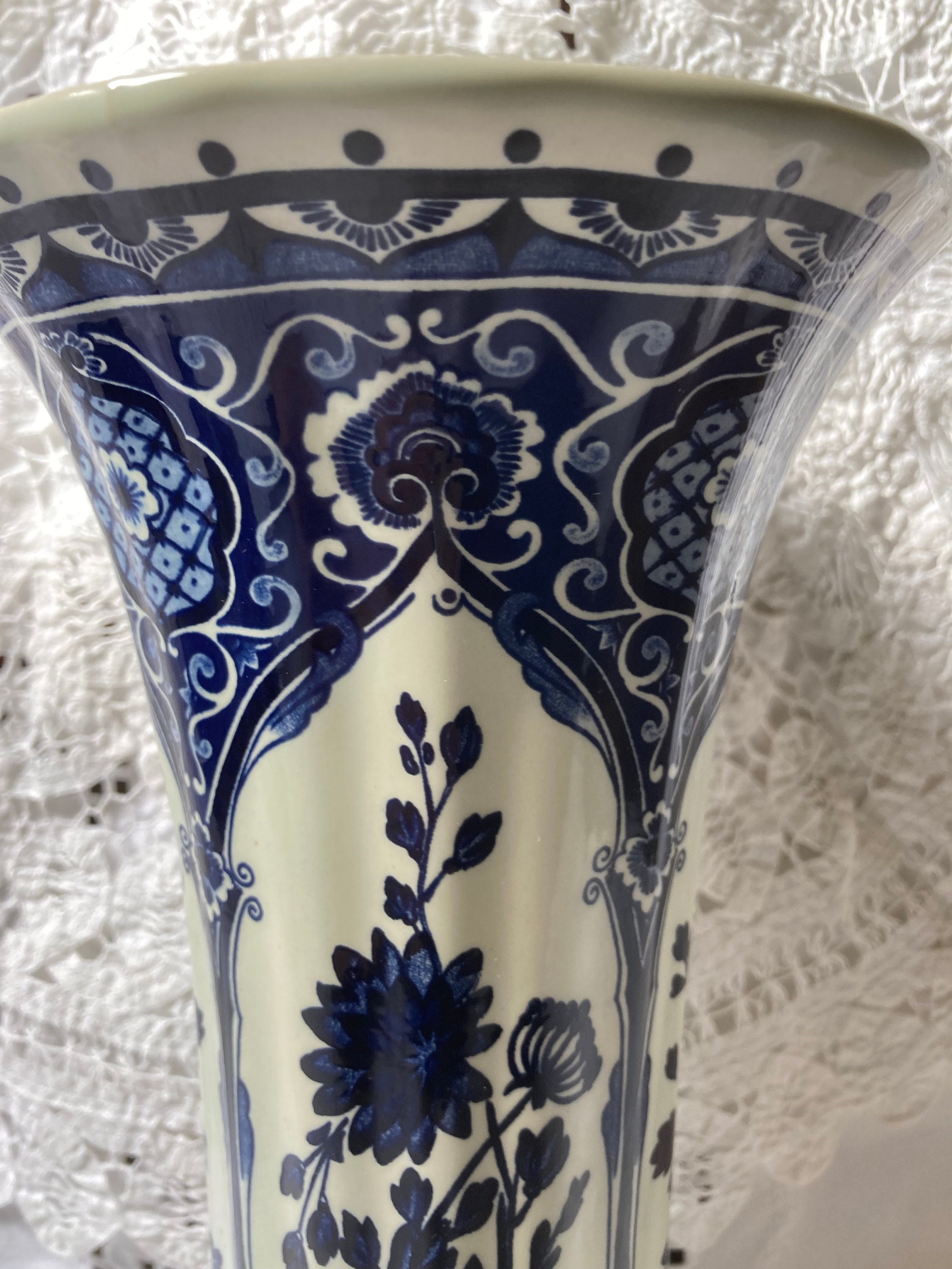 Beautiful Vintage Delft Boch Sphinx Vase From the 1950s - Etsy
