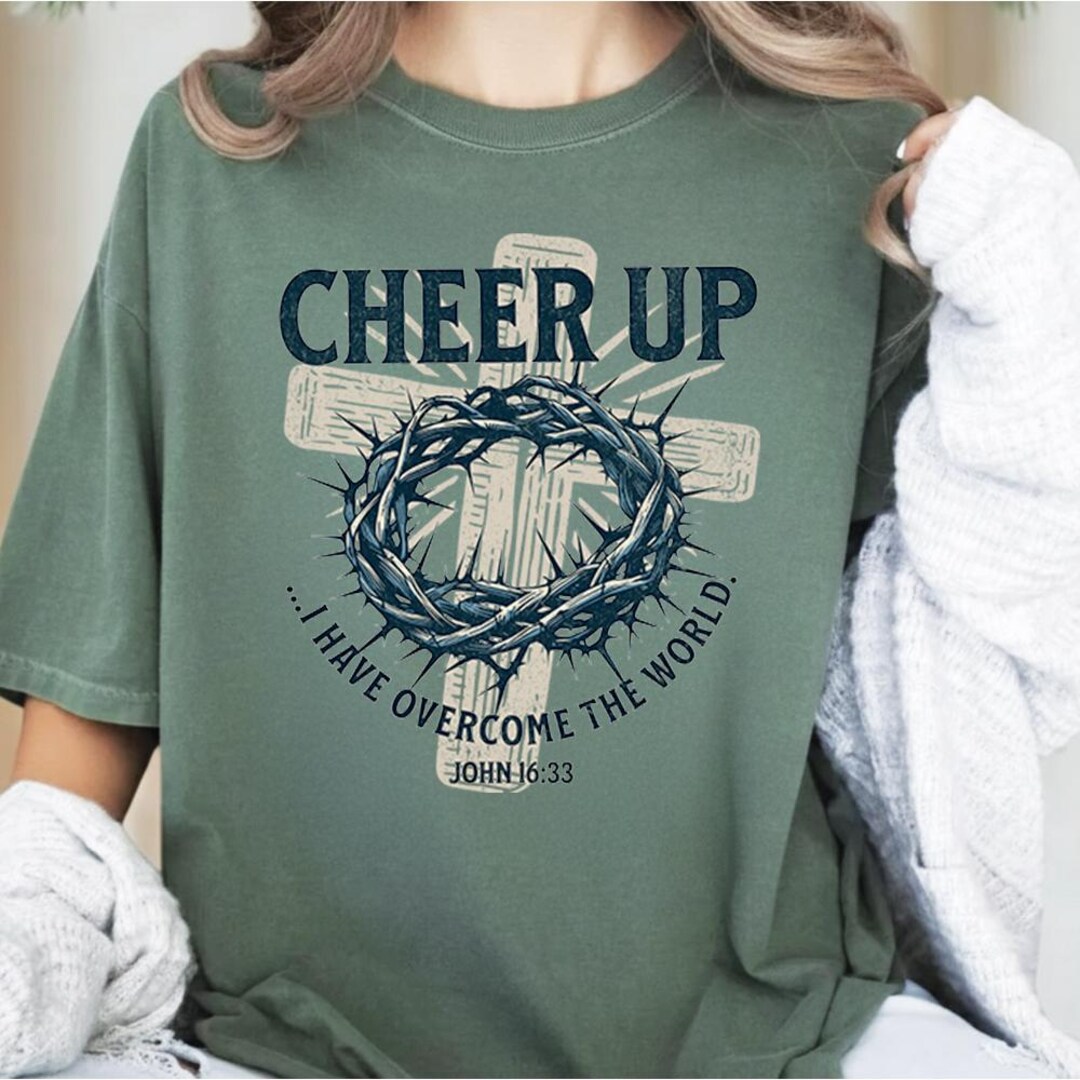 Cheer up John 16:33 PNG, Jesus Cross PNG, Christian Thanksgiving PNG ...