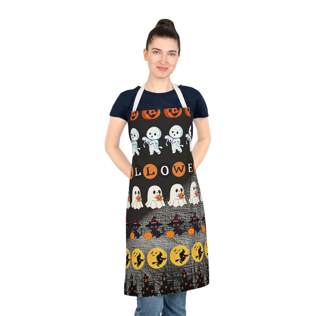 Halloween Apron, Fun Cooking Gift, Adult Halloween Costume, Spooky ...