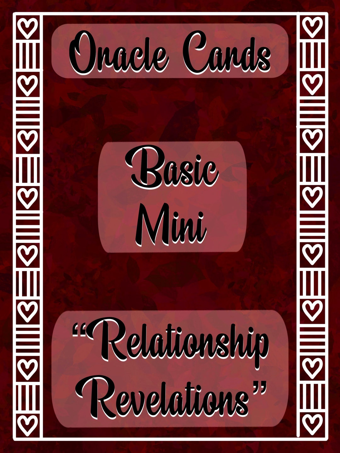 Printable Basic Mini Oracle Cards relationship Revelations Print From ...