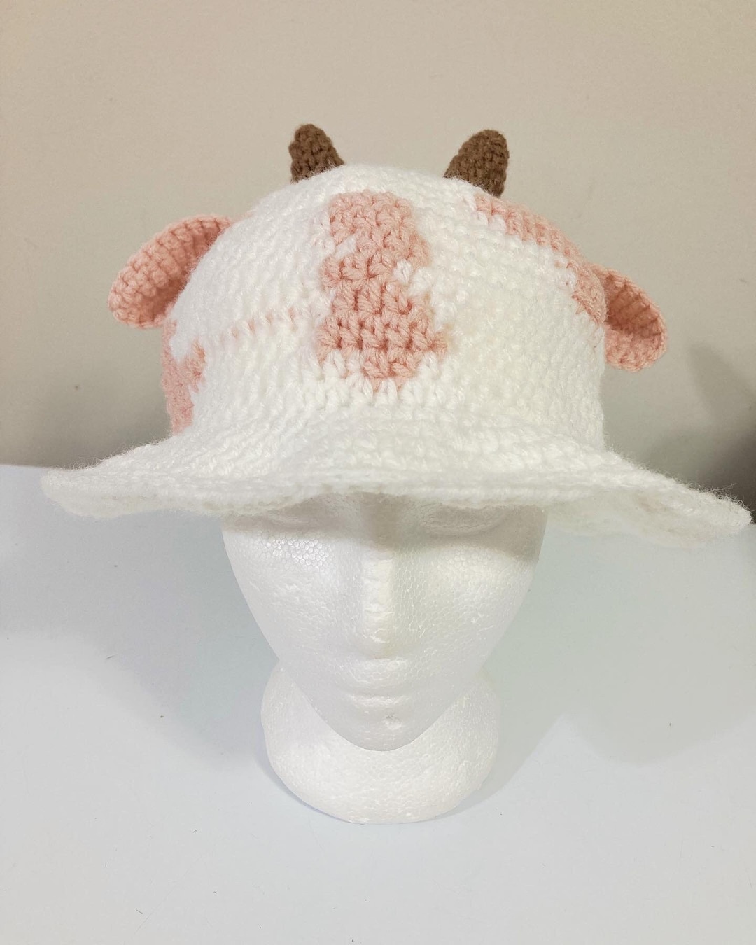 Crochet Cow Bucket Hat - Etsy