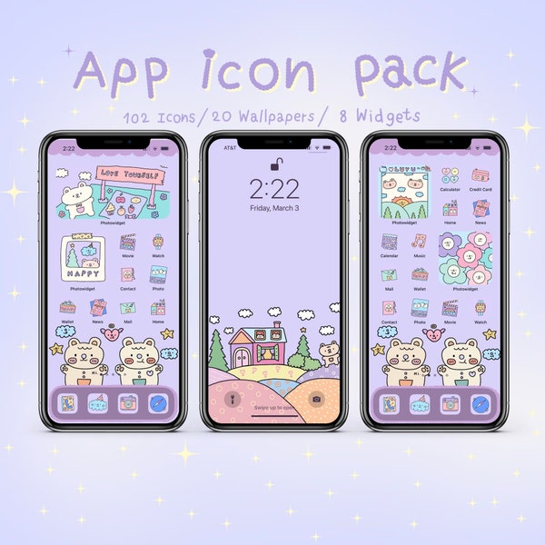 Kawaii App Icons - Etsy