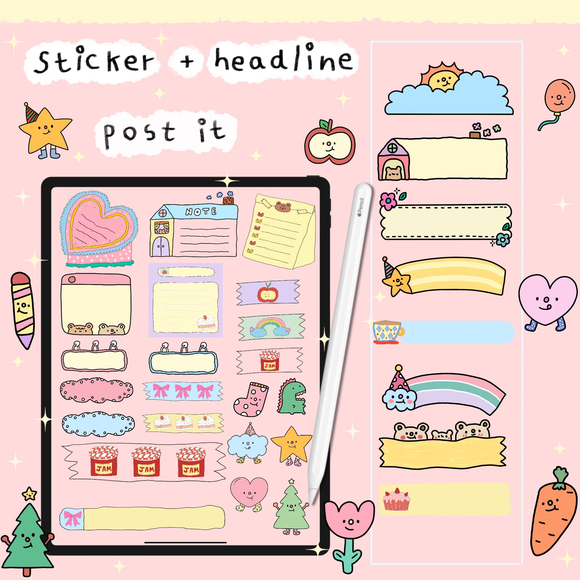 Cute Digital Notebook Goodnotes/2024digital Planner,paper,cover/kawaii ...