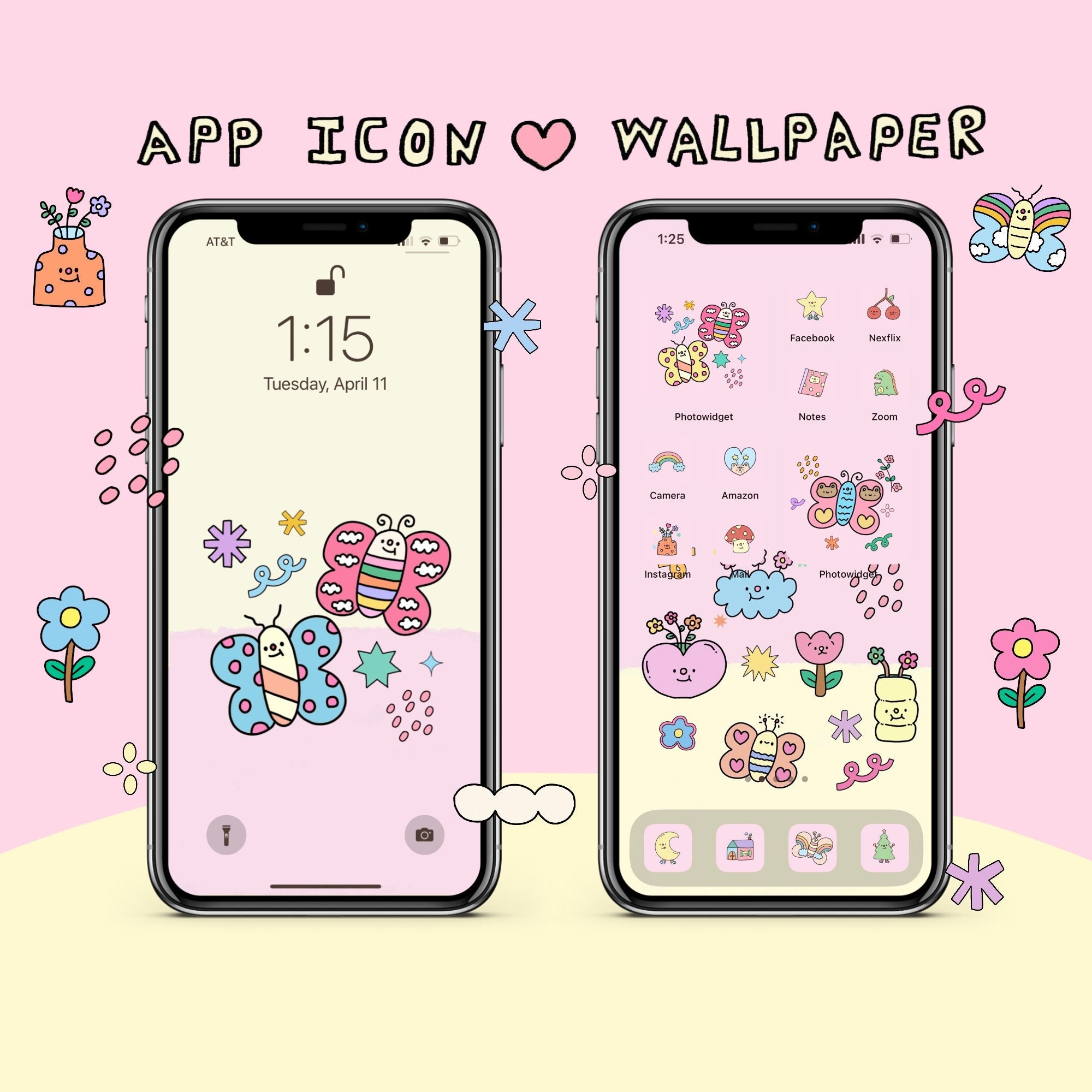 56 Cherry Blossom Sakura App Icon Pack,cute Icon,cute Widgets,kawaii ...