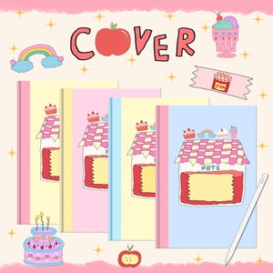 Cute Digital Notebook Goodnotes/2023digital Planner,paper,cover/kawaii ...