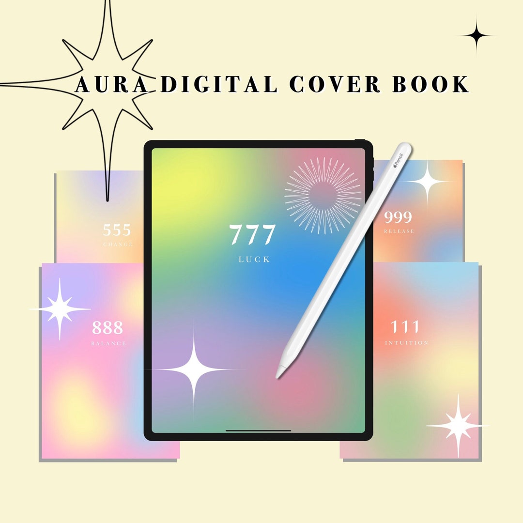 9 Aura Gradient Digital Covers ,digital Cover,digital Notebook Cover ...