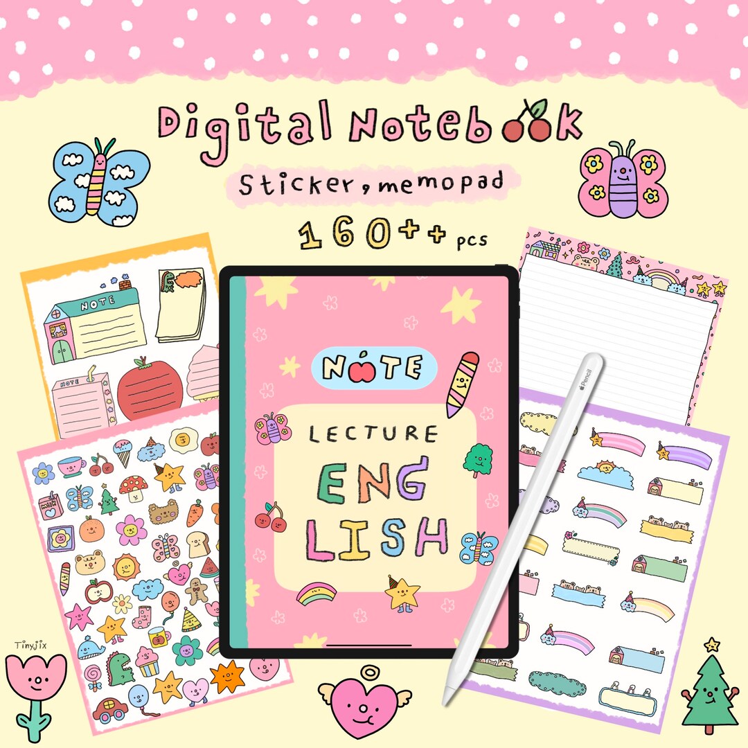 Cute Digital Notebook Goodnotes/2023digital Planner,paper,cover/kawaii ...