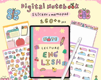 Cute Digital Notebook Goodnotes/2024digital Planner,paper,cover/kawaii ...