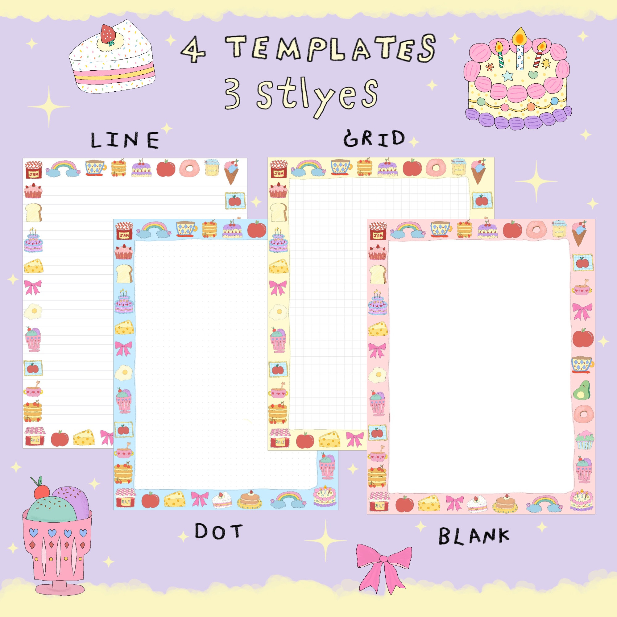 Cute Digital Notebook Goodnotes/2023digital Planner,paper,cover/kawaii ...