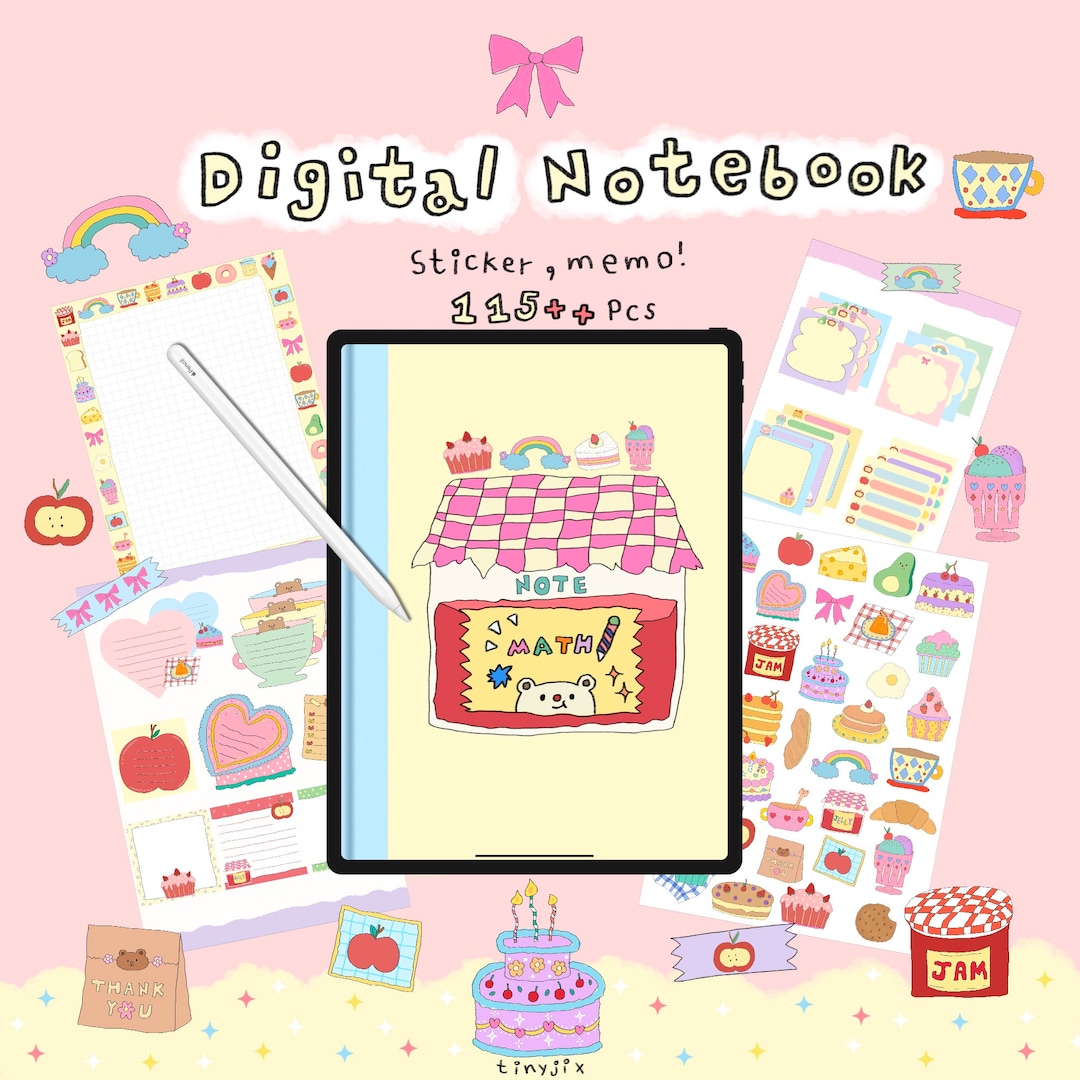 Cute Digital Notebook Goodnotes/2023digital Planner,paper,cover/kawaii ...