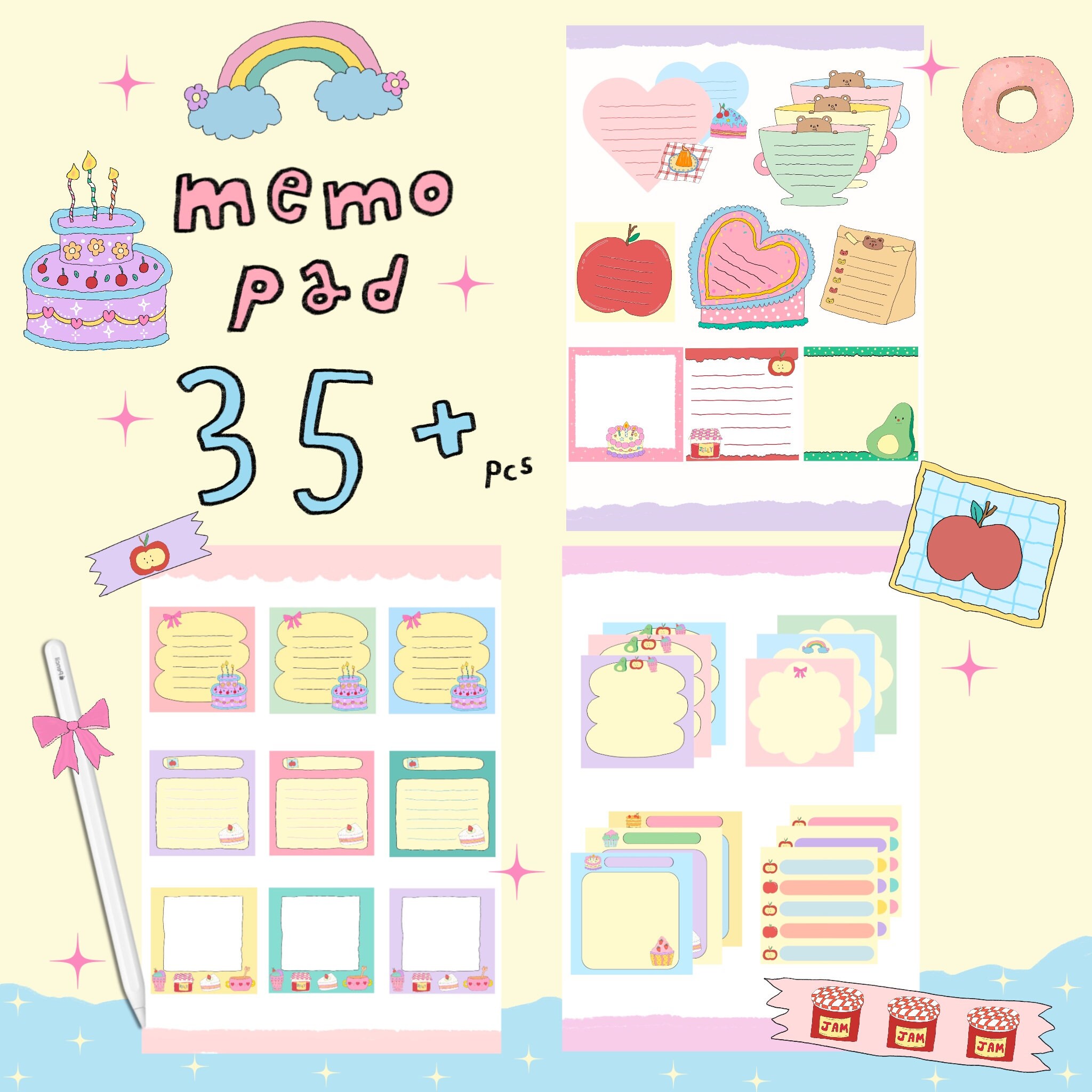 Cute Digital Notebook Goodnotes/2023digital Planner,paper,cover/kawaii ...