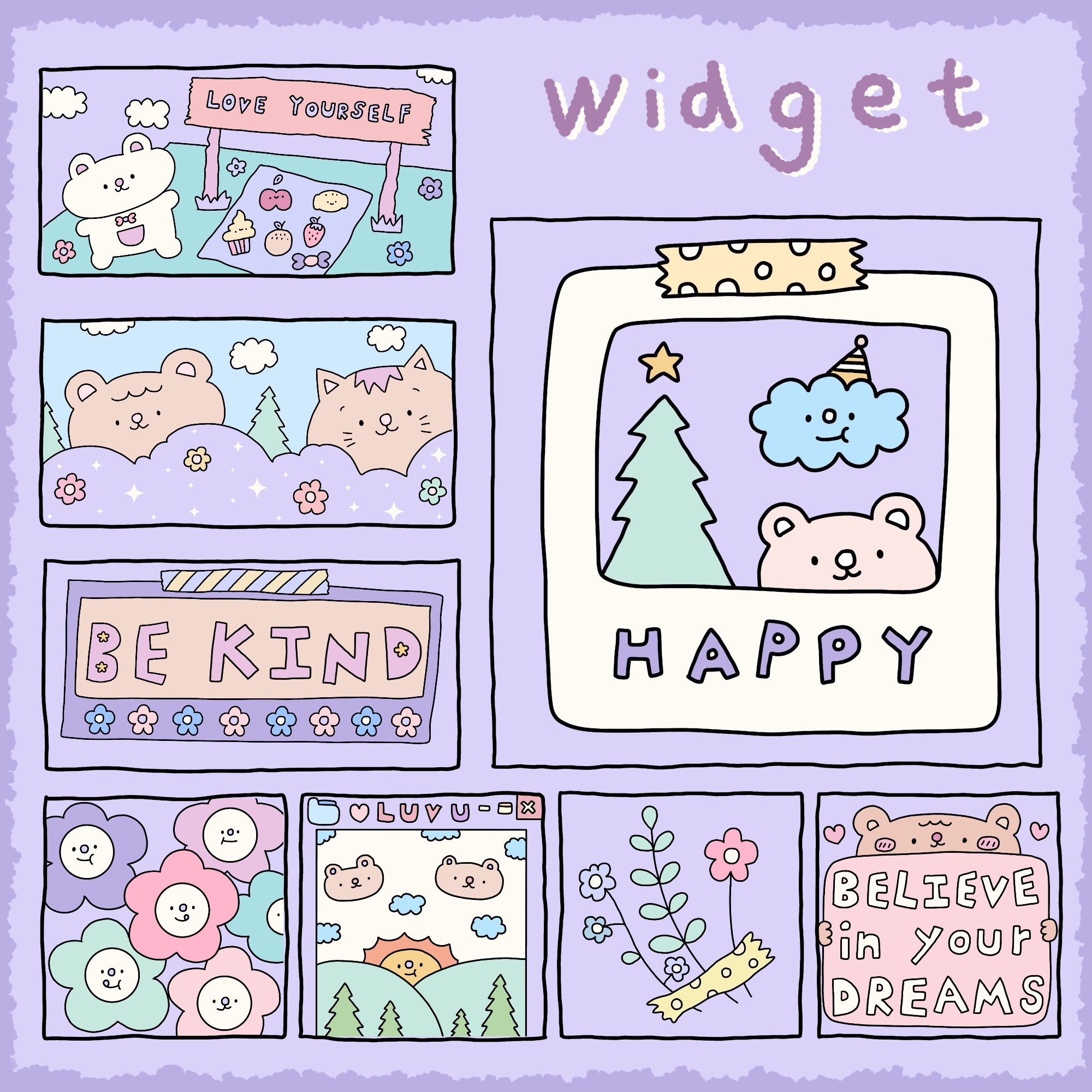 130 Cute App Icon Pack,cute Icon,cute Widgets,kawaii App Icon,pastel ...