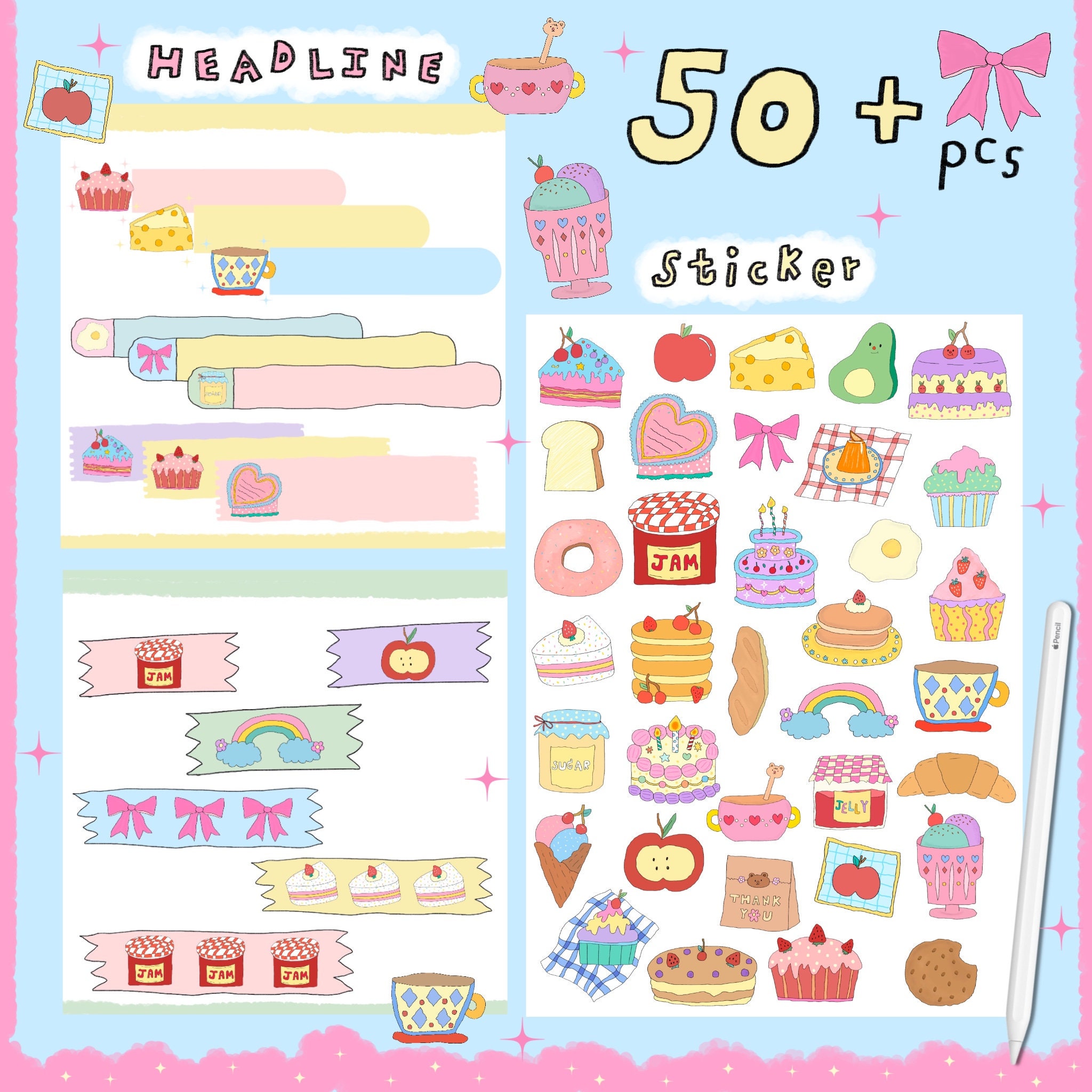 Cute Digital Notebook Goodnotes/2023digital Planner,paper,cover/kawaii ...