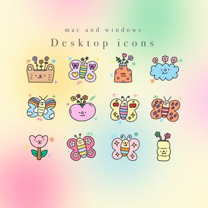 12 Cute Desktop Folder Icons,minimalist Desktop Folder Icons,macbook ...