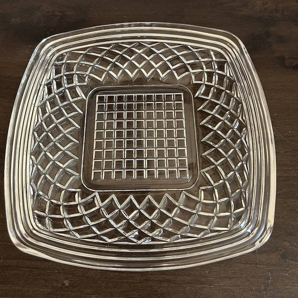 Square Glass Plate - Etsy