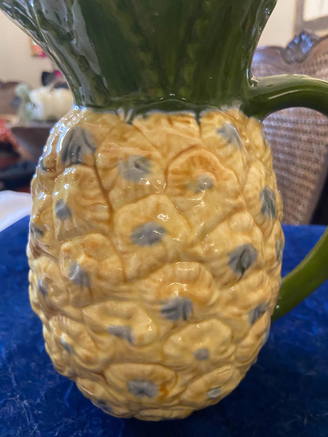 Majolica Style Pineapple Pitcher - Etsy